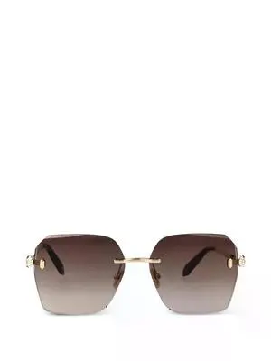 BVLGARI Serpenti Forever Square-frame Sunglasses