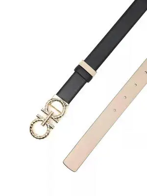 FERRAGAMO Logo-buckle Belt - Black
