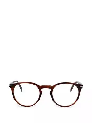 DB EYEWEAR BY DAVID BECKHAM Round Frame Glasses - Brown