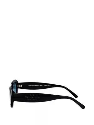Marc Jacobs Oval Frame Sunglasses - Black