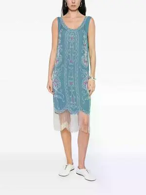 BODE Beaded Embellishment Midi Dress
