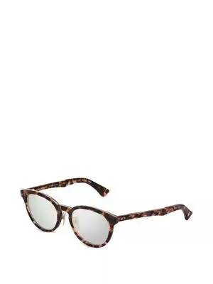 Dita Khaysun Oval-Frame Sunglasses Brown