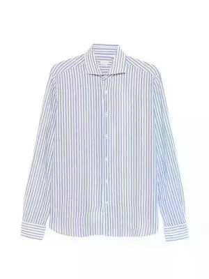 ORIAN Striped Shirt - White