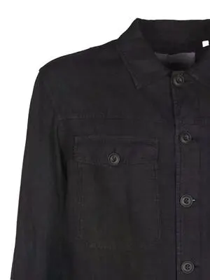 Altea Buttoned Chest-pocket Jacket - Blue