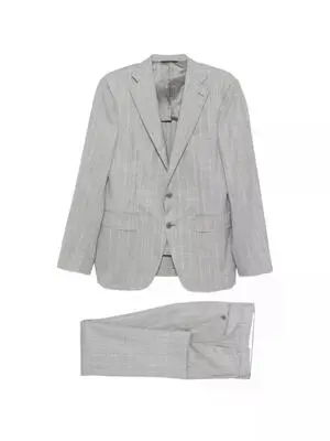 Canali Striped Suit - Grey