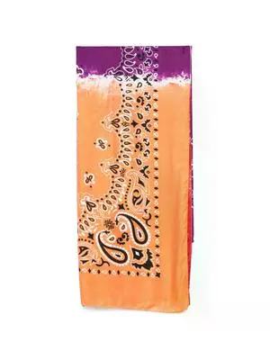 Destin Paisley-print Scarf - Orange