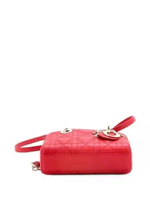 Dior Lady D-joy Micro Satchel Heart Cannage Quilt - Red