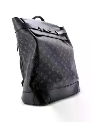 LOUIS VUITTON Steamer Monogram Eclipse Canvas Backpack - Black