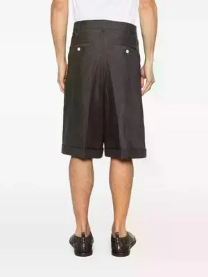 Jacquemus Pleated Cuffed-hem Shorts