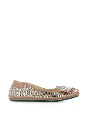 Dove Nuotano Gli Squali Square Toe Flats For Women