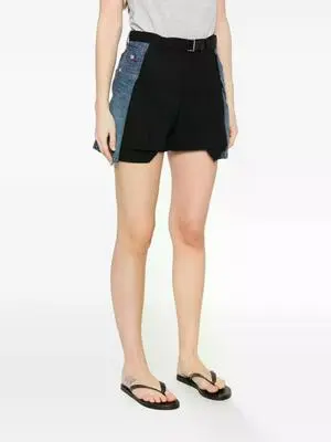 Sacai Denim-panel Shorts