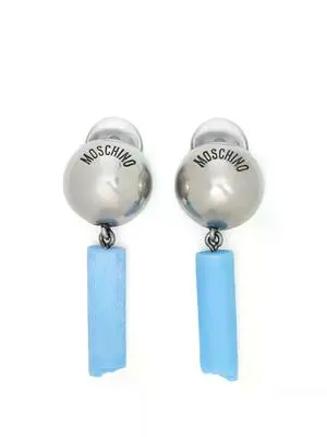 Moschino Logo Earrings