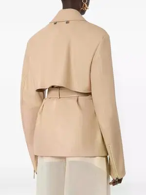 Sportmax Leather Two-piece Jacket - Neutrals