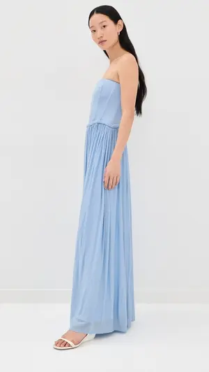 Simkhai Adalys Bustier Maxi Dress - Tidepool