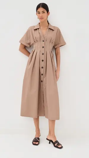 KIKA VARGAS Letitia Midi Dress