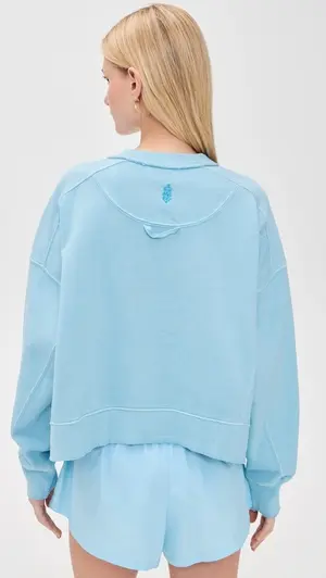 Free People Intercept Pullover - Bright Blue