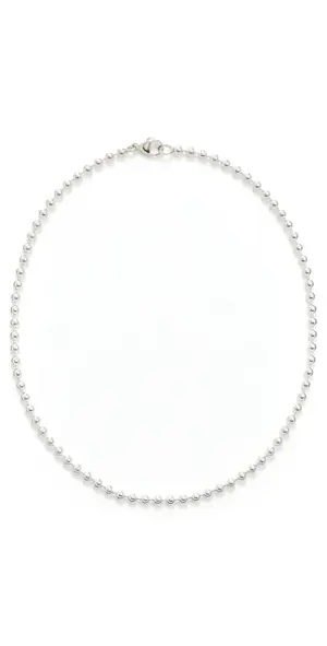 Zoe Chicco 4mm Bead Chain Necklace - Sterling Silver