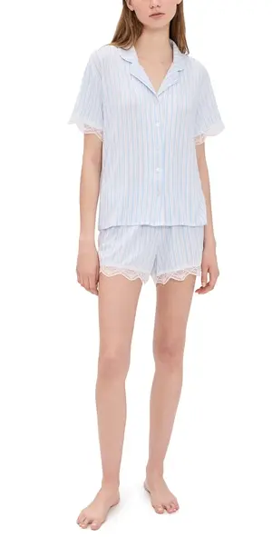 Flora Nikrooz Luna Notch Short Set - Blue