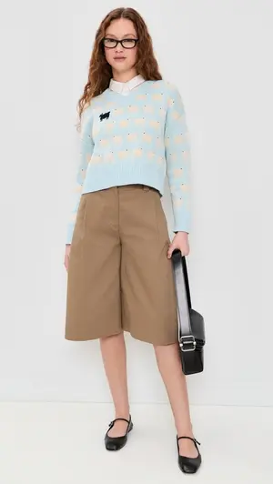 ROWING BLAZERS Sheep Pattern Pullover - Blue