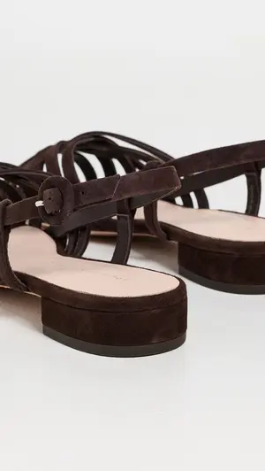 LOEFFLER RANDALL Shelly Lattice Slingback Sandals - Tmoro