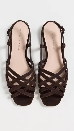 LOEFFLER RANDALL Shelly Lattice Slingback Sandals - Tmoro