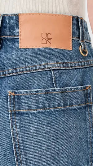 Ulla Johnson Odelia Wide Leg Jeans - Danube