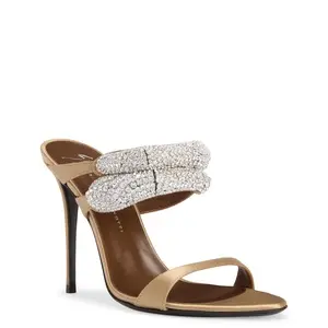 GIUSEPPE ZANOTTI Elise Soiree 105 Mules - Light_brown