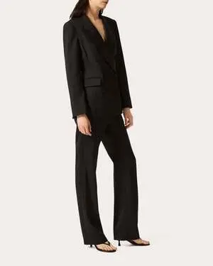 ARGENT Seasonless Wool Silk-lapel Tuxedo Blazer