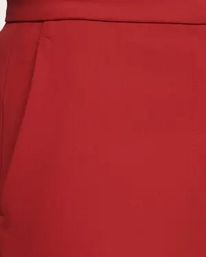 ARGENT Prince Heavy Wool Twill Creased Trousers - Red