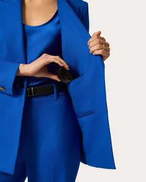 ARGENT Seasonless Wool Double-breasted Blazer