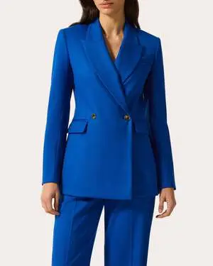 ARGENT Seasonless Wool Double-breasted Blazer