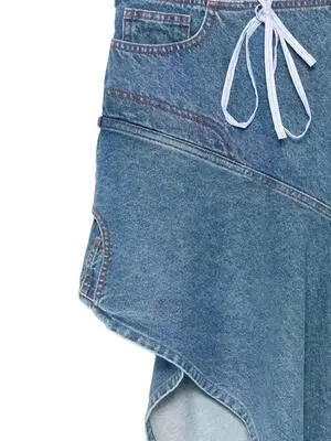 Monse Deconstructed Midi Denim Skirt