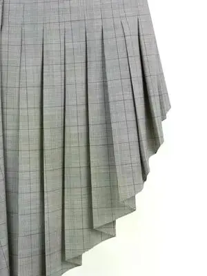 Monse Asymmetric Pleated Midi Skirt