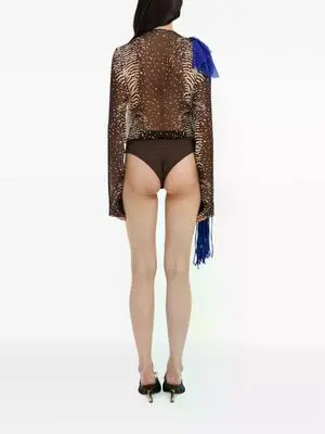 FERRAGAMO Flower Sash Bodysuit
