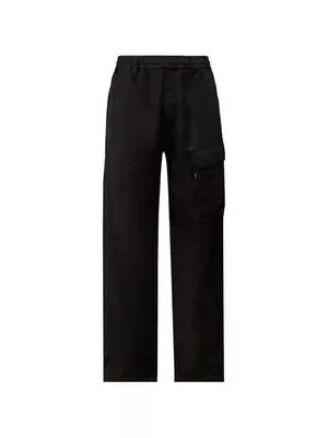 C.P. COMPANY Cotton Straight-leg Trousers - Blue