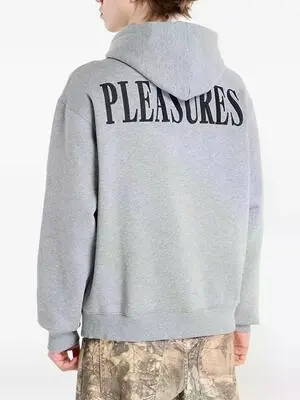 PLEASURES Graphic-print Hoodie - Grey