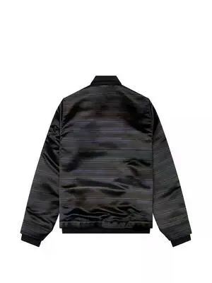 Sacai Striped Bomber Jacket - Black