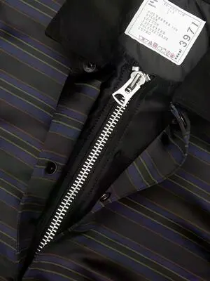 Sacai Striped Bomber Jacket - Black
