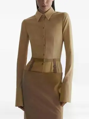 MUGLER Belted Shirt