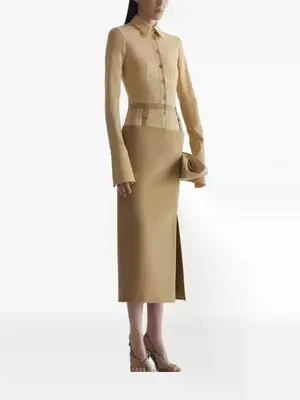 MUGLER Belted Shirt