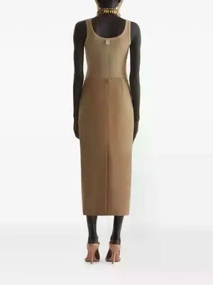 MUGLER Midi Pencil Skirt - Neutrals