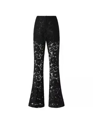 Pinko Flared Lace Trousers - Black