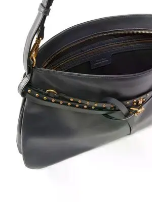 Pinko Leather Belt Bag Tote Bag - Blue