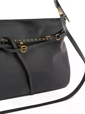 Pinko Leather Belt Bag Tote Bag - Blue