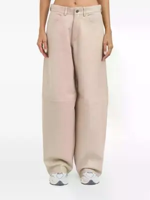 HAIKURE Wide-leg Leather Trousers