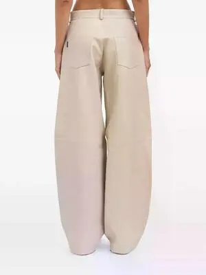 HAIKURE Wide-leg Leather Trousers