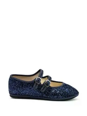 GONDOLINA Mary Jane Glitter Embellishment Ballet Flats