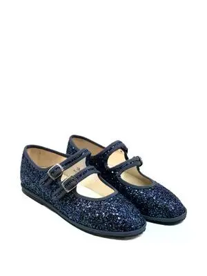 GONDOLINA Mary Jane Glitter Embellishment Ballet Flats