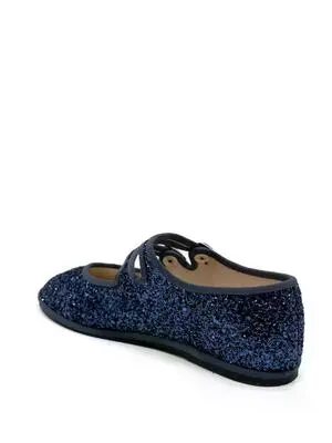 GONDOLINA Mary Jane Glitter Embellishment Ballet Flats