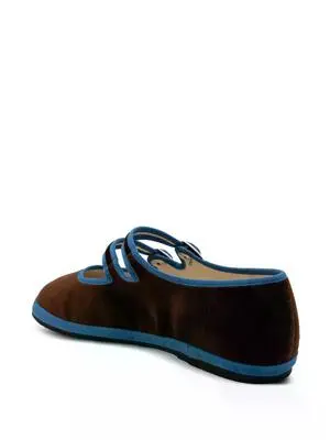 GONDOLINA Mary Jane Ballet Flats With Double Buckle Straps